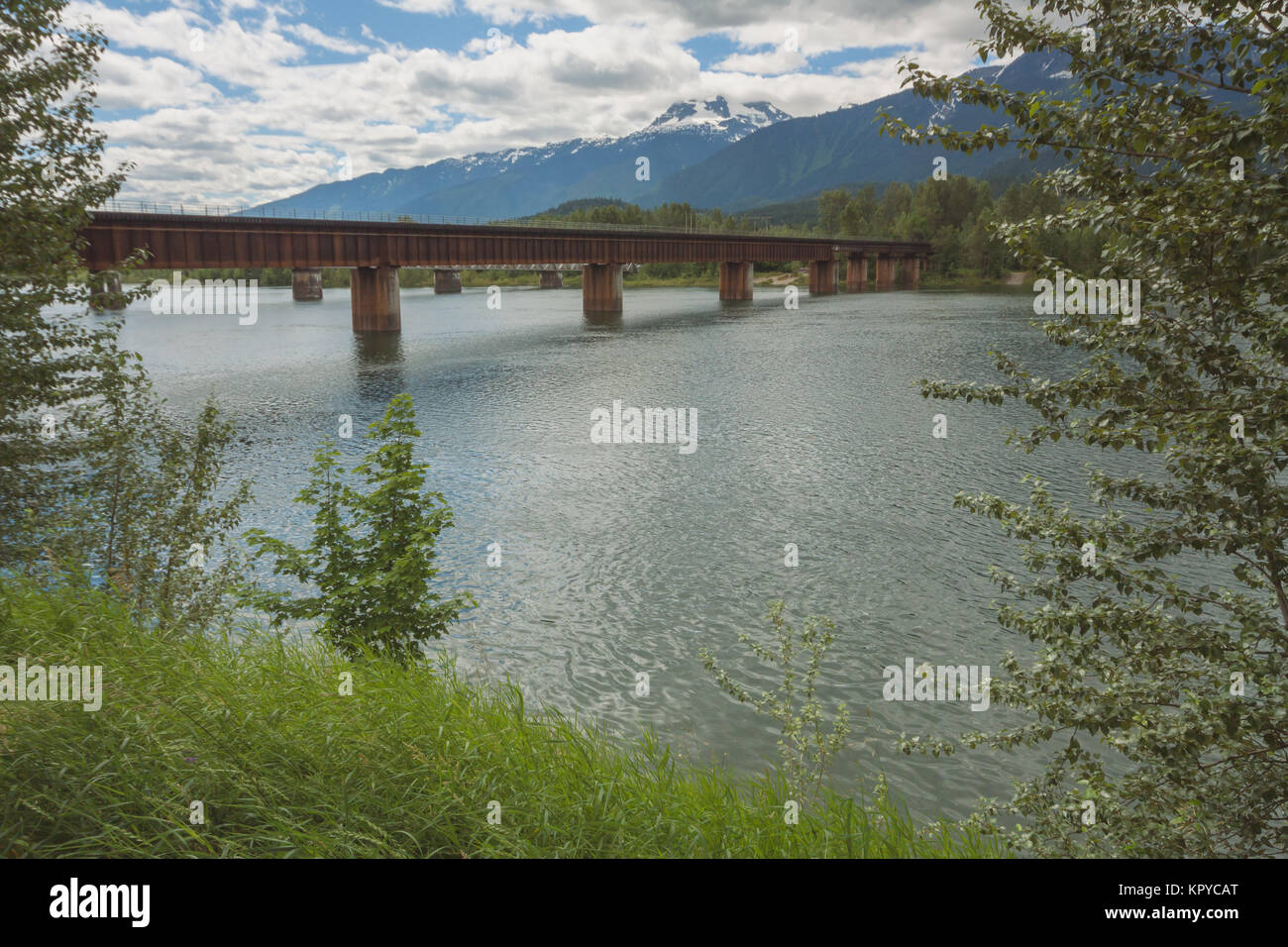 Revelstoke Train Bridge Stock Photo - Alamy