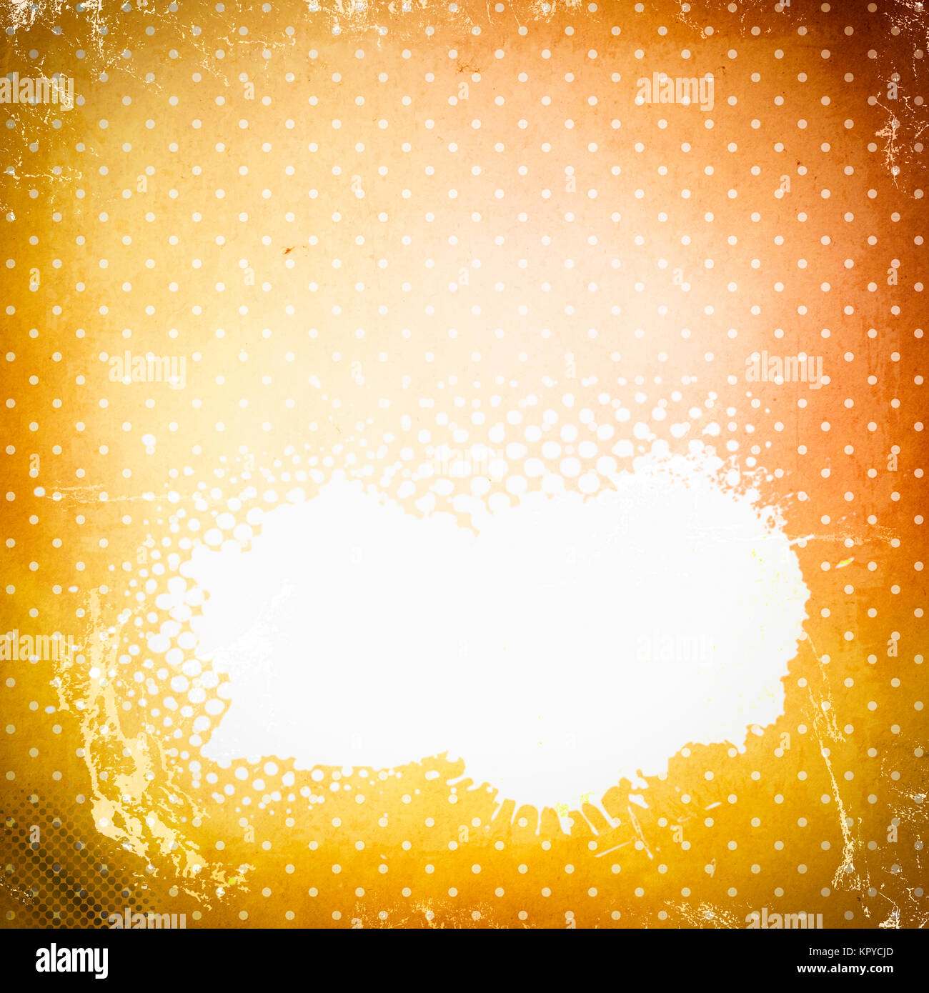 Old grunge paper background with halftone and splatter Stock Photo - Alamy