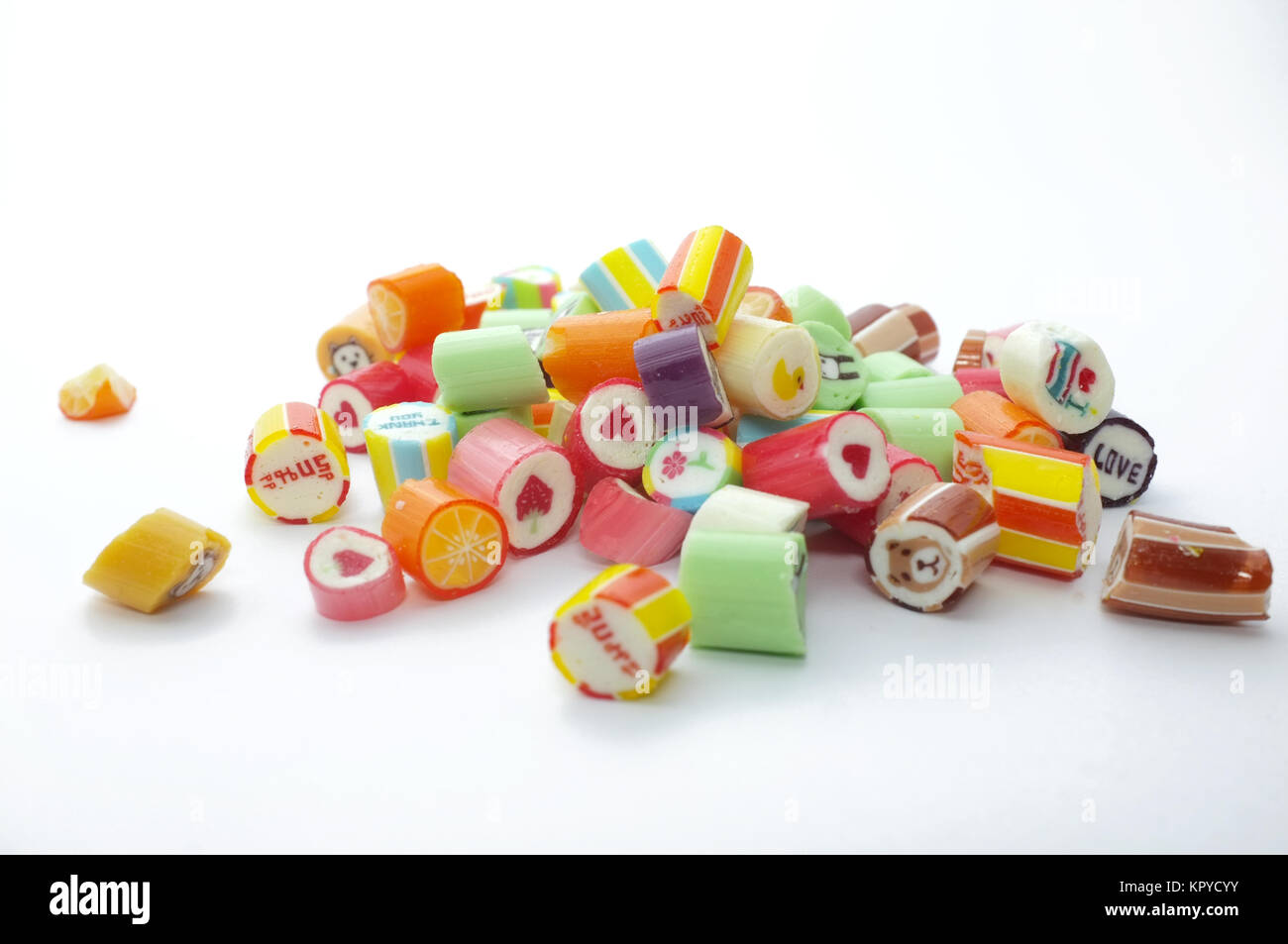 Colorful assorted candies Stock Photo - Alamy