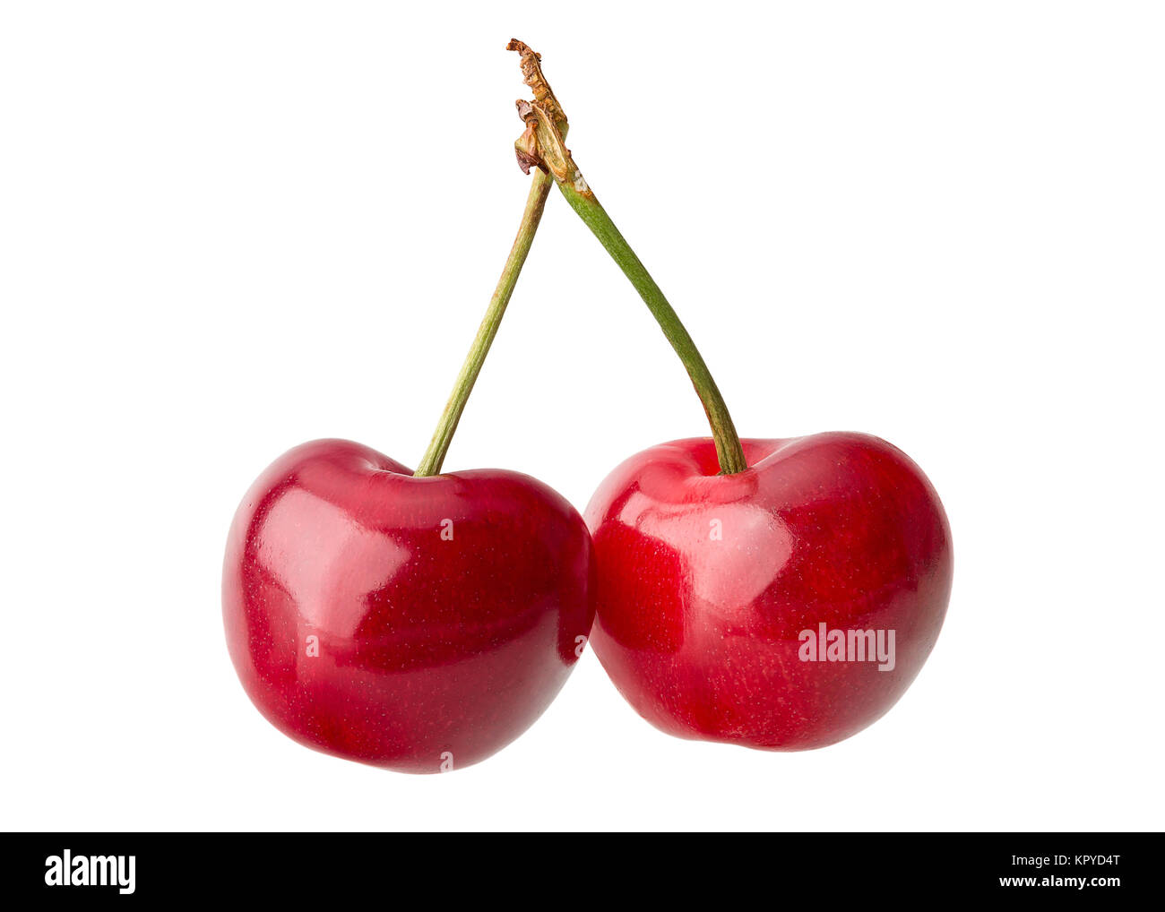Fresh Red Cherry Stock Photo - Alamy