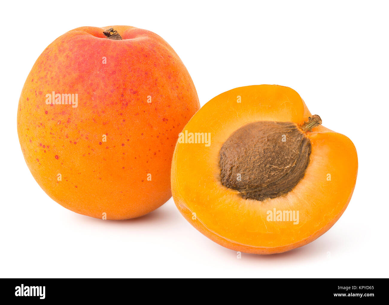 Fresh Yellow Apricot Stock Photo - Alamy