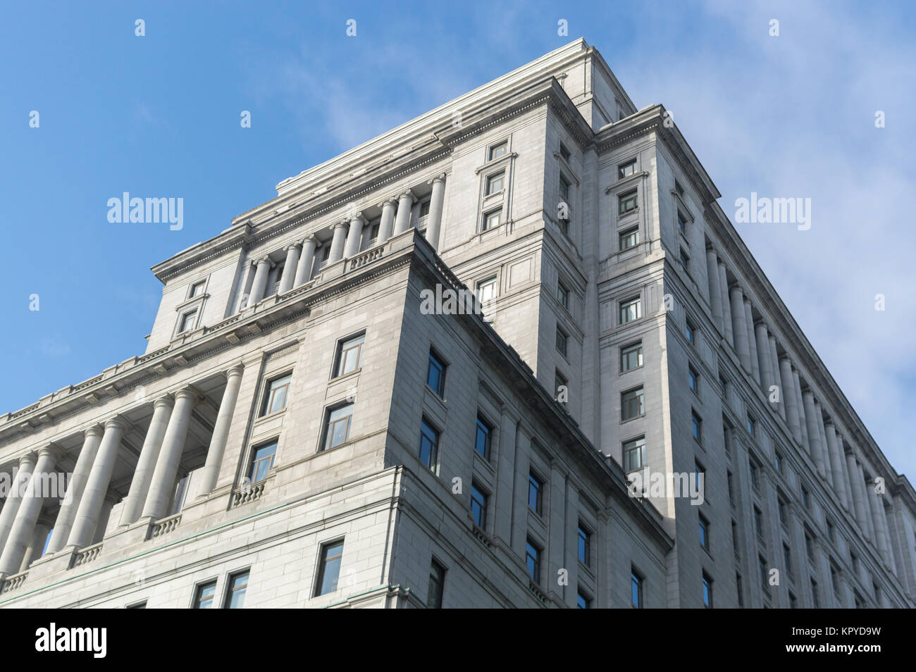 The historical old building in Montreal downtown, Quebec, Canada Stock ...