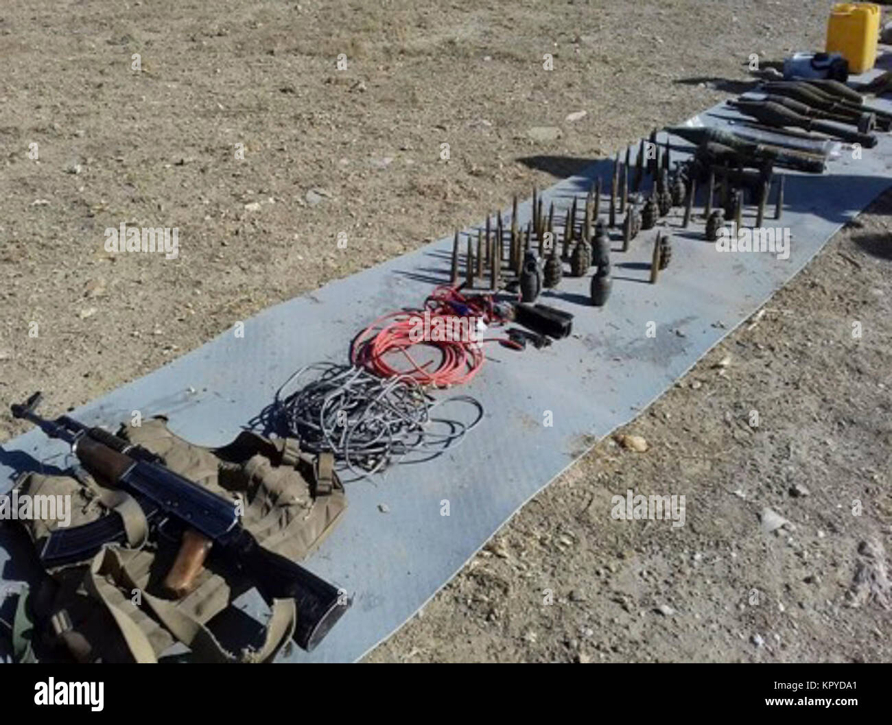 A Taliban weapons cache was seized by the Afghan National Army and ...