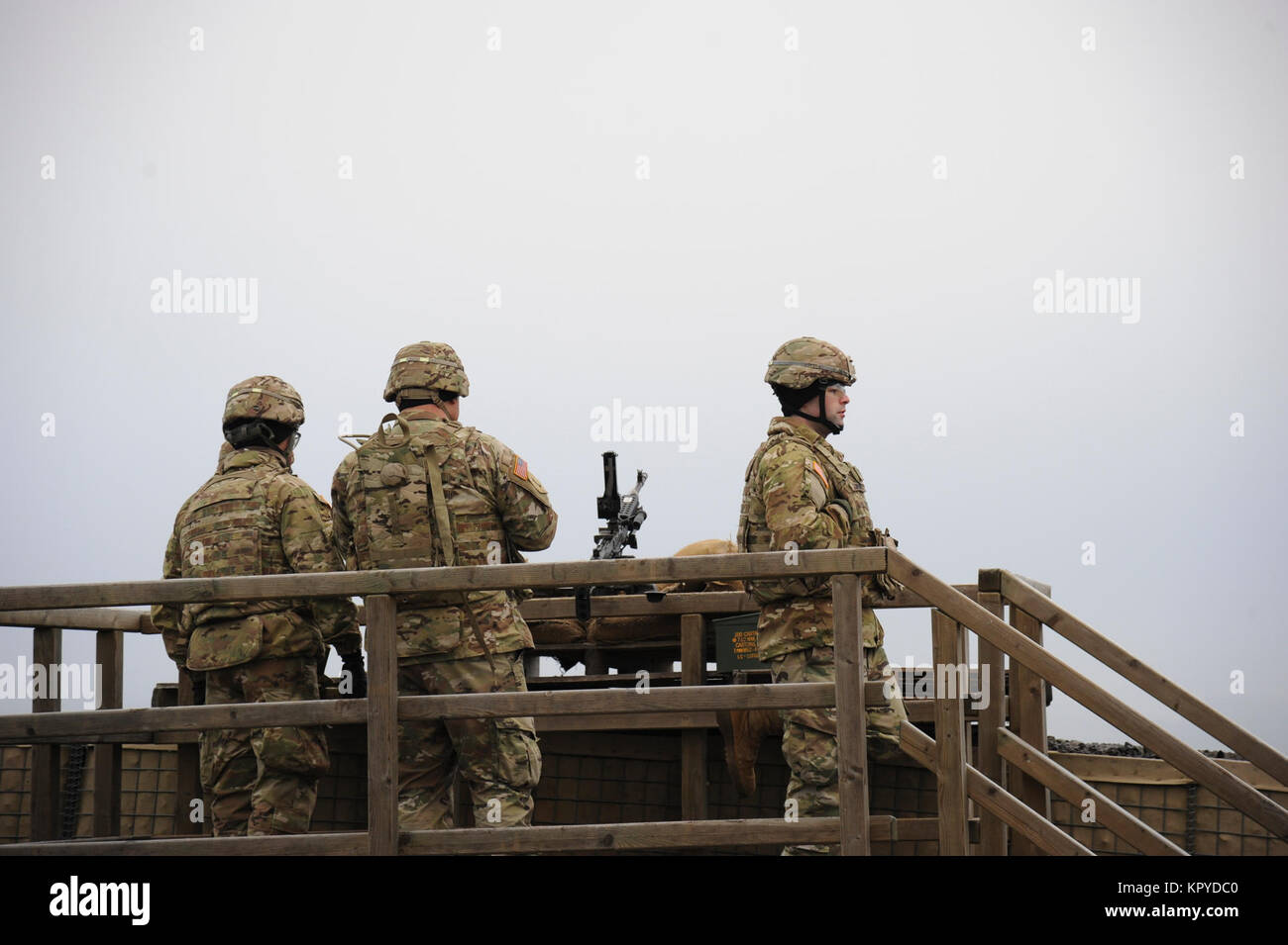 U.S. Soldiers assigned to 16th Sustainment Brigade, conduct a live-fire ...