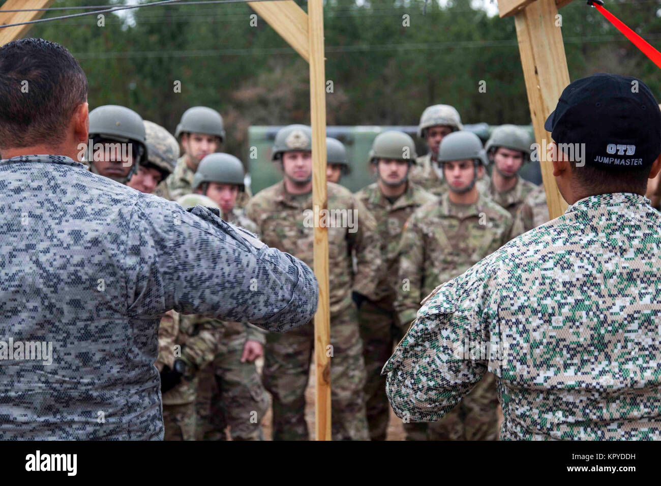 U.S. Army paratroopers conduct airborne familiarization during the 20th ...