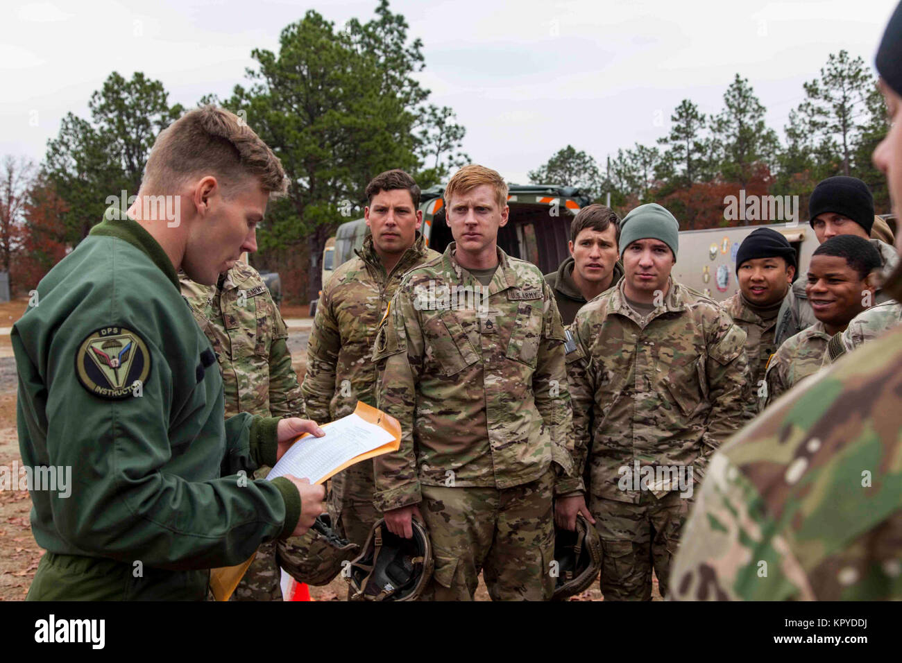 U.S. Army paratroopers listen for their name being read during the 20th ...
