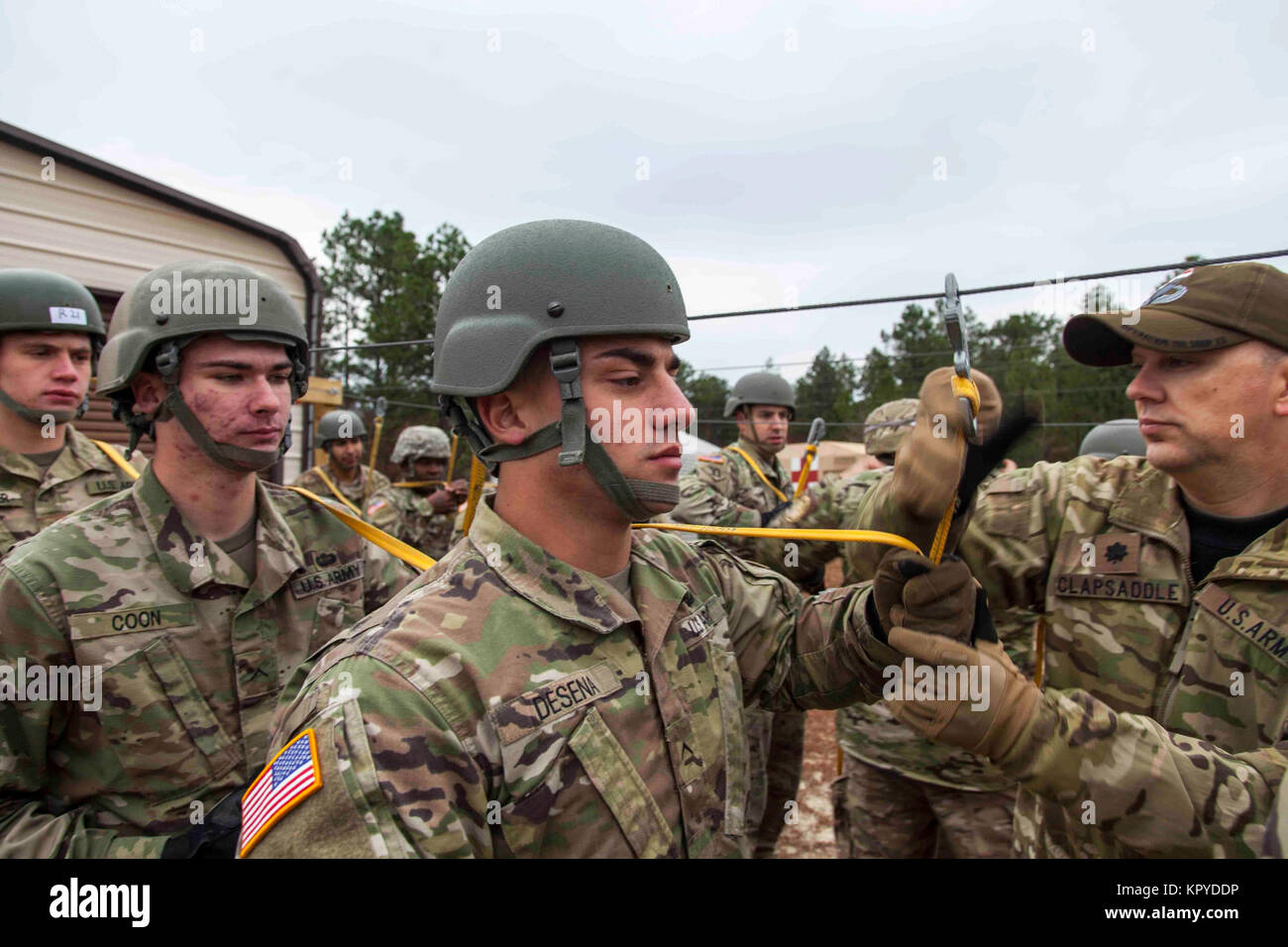 U.S. Army paratroopers conduct airborne familiarization during the 20th ...