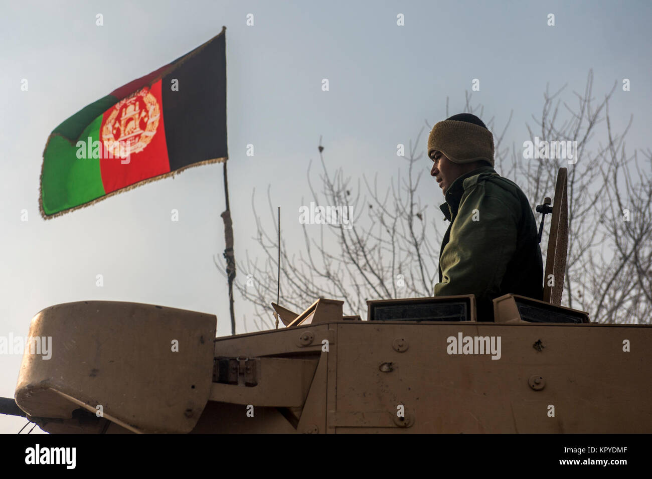 The 10th Special Operations Kandak supported with armored vehicles from ...