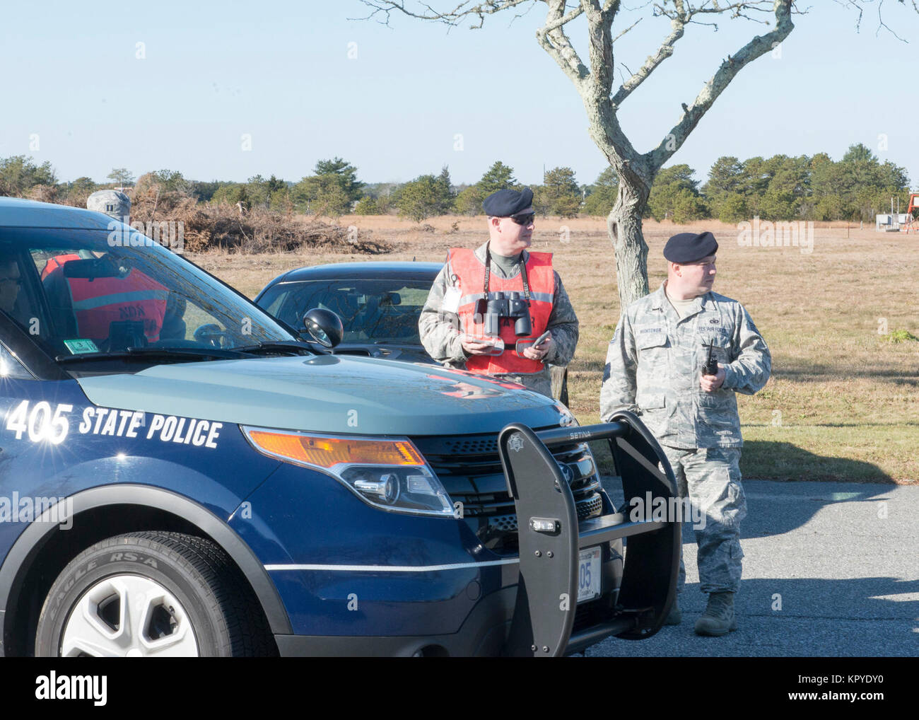 Massachusetts State Police and 102nd Intelligence Wing security forces ...