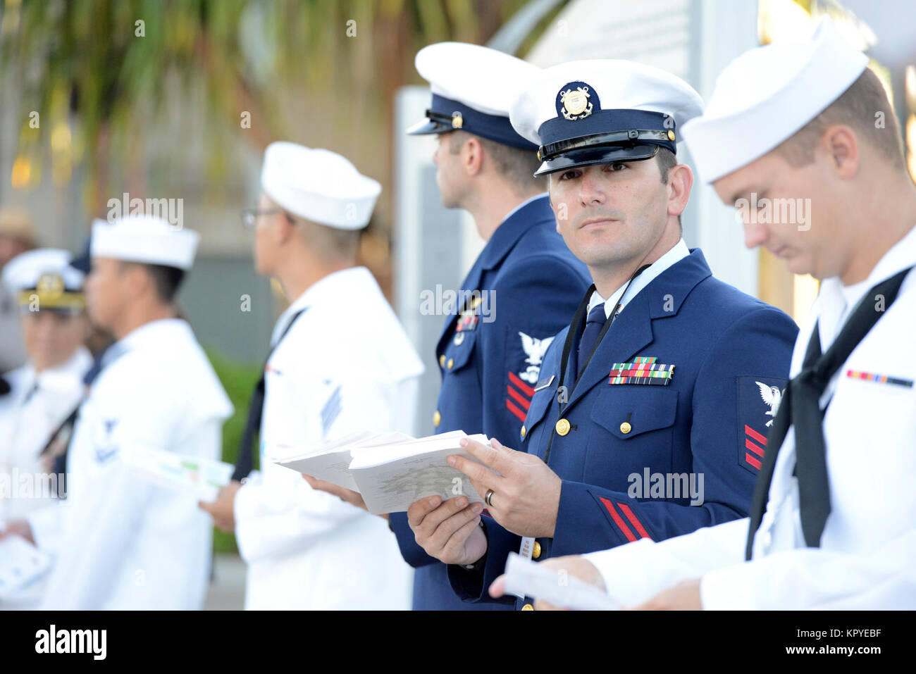 Petty Officer 1st Class William Stevenson, a damage controlman at Coast ...