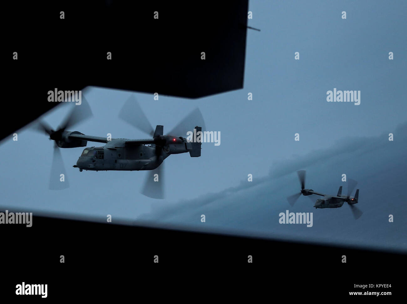 MV-22B Ospreys with Marine Medium Tiltrotor Squadron (VMM) 162 ...
