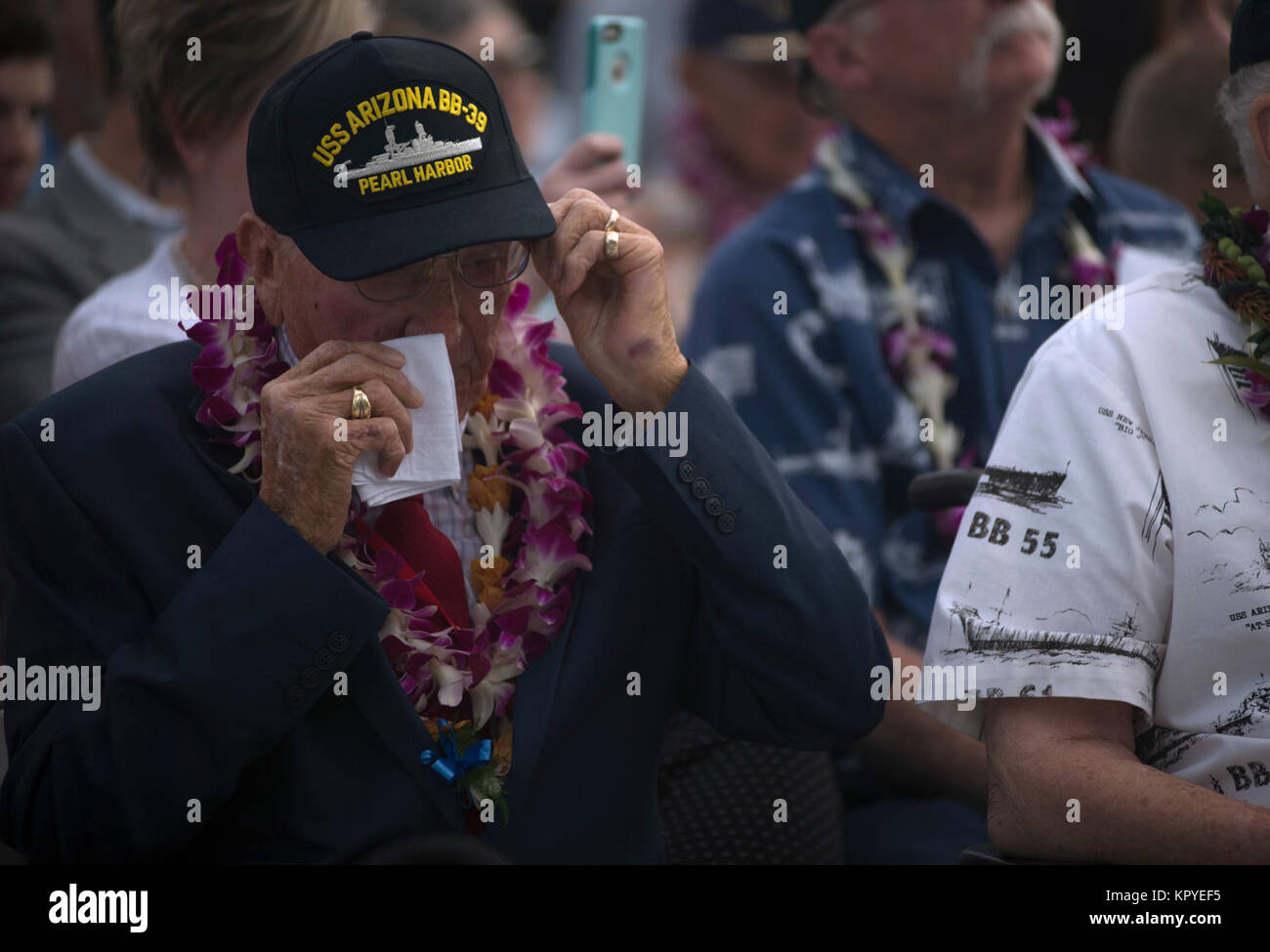 PEARL HARBOR (Dec. 7, 2017) Pearl Harbor survivor Donald Stratton sheds ...