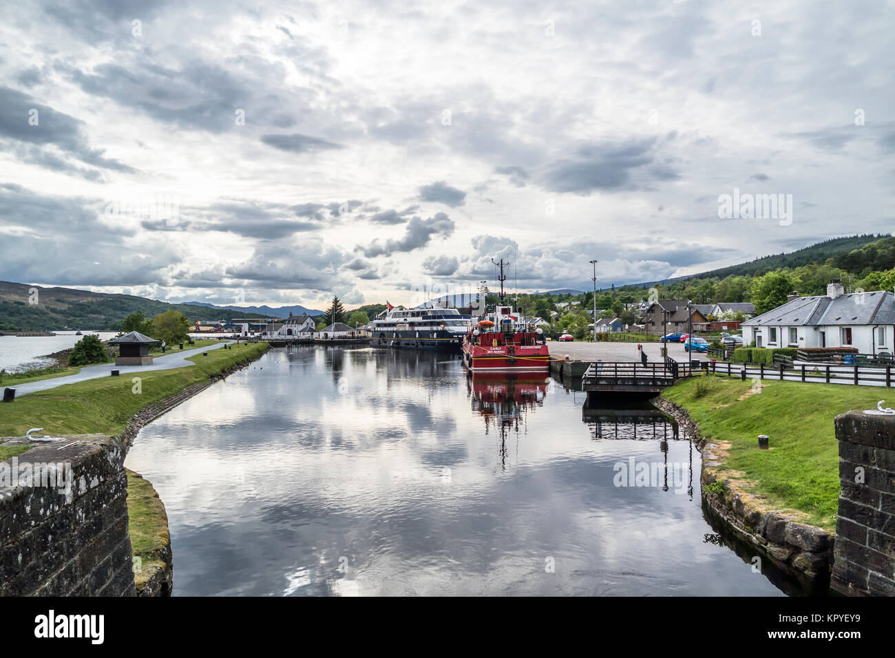 FORT WILLIAM / SCOTLAND - MAY 19 2017 : Ferguson Transport and shipping ...