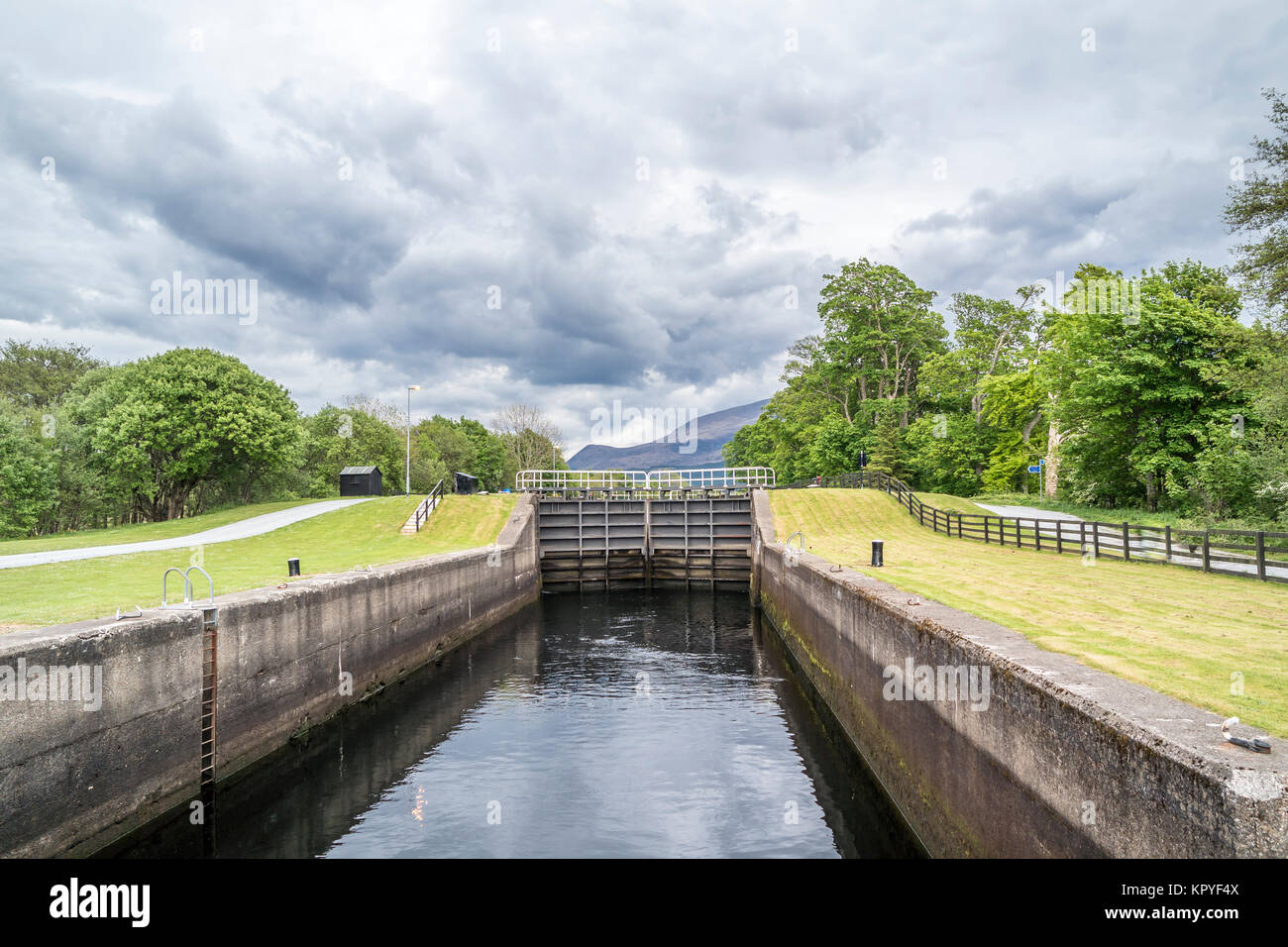 Caledonian canal locks at Corpach Fort Filliam Highlands, Scotland ...