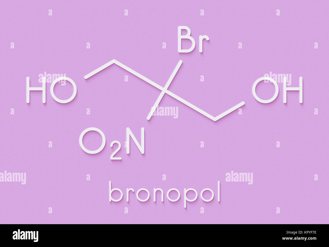 Bronopol preservative molecule. Possibly carcinogenic through ...