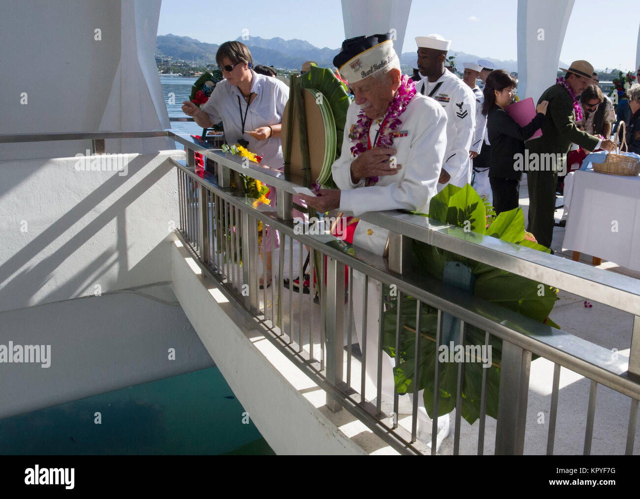 PEARL HARBOR (Dec. 7, 2017) Pearl Harbor survivor Delton "Wally ...
