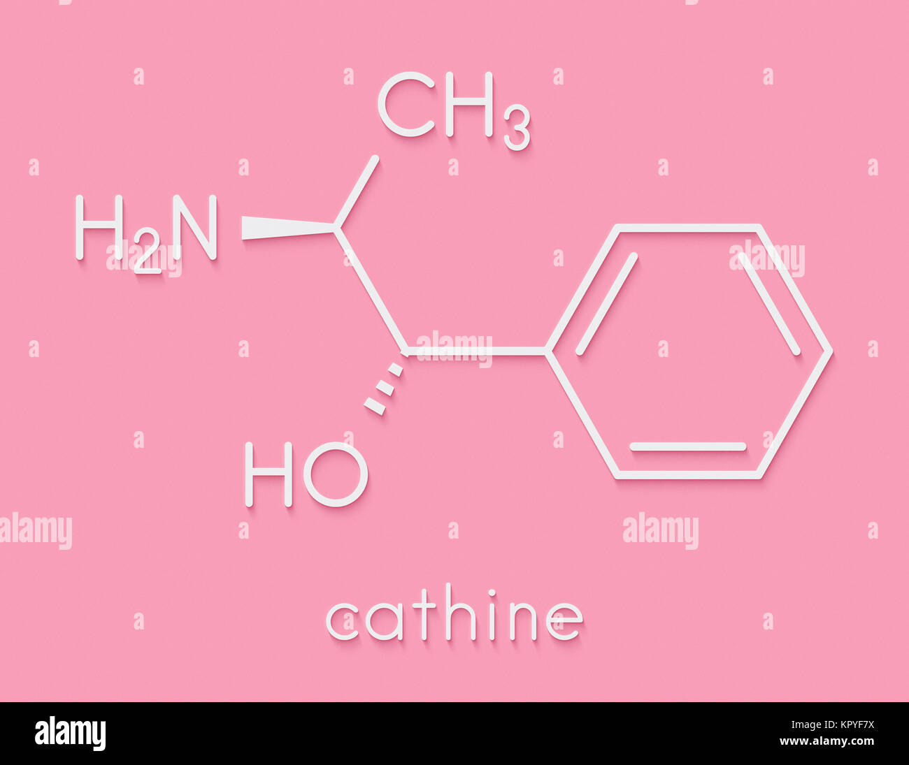 Cathine khat stimulant molecule present hi-res stock photography and ...