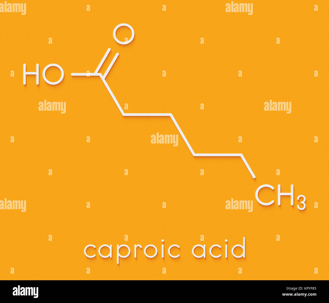 Caproic Acid Structure