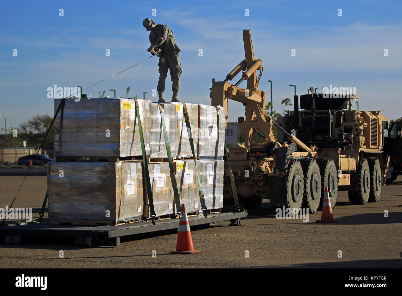 U.S. Army National Guard Private 1st Class Kane Coronado of the 756th ...