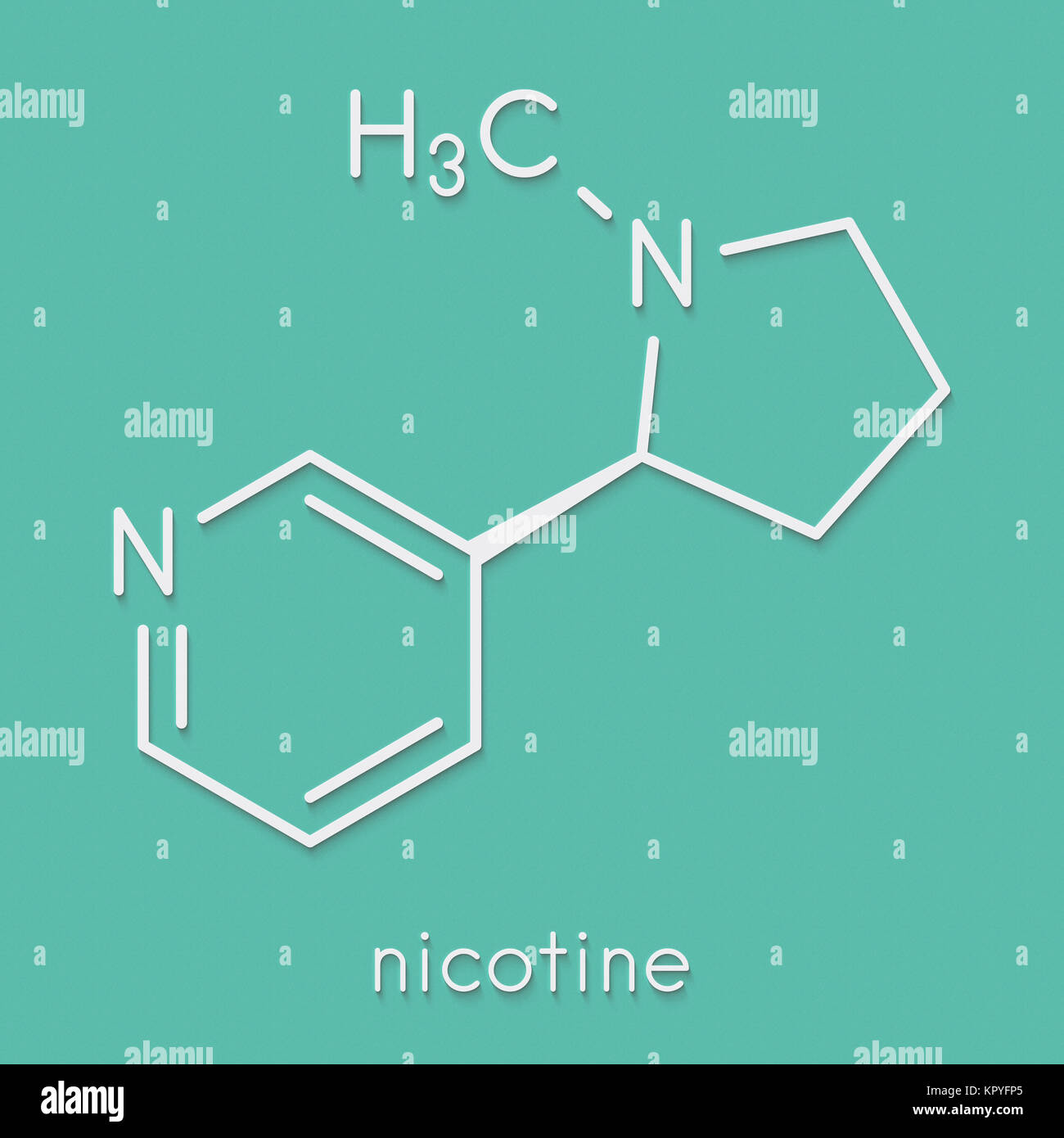 Nicotine molecule hi-res stock photography and images - Alamy