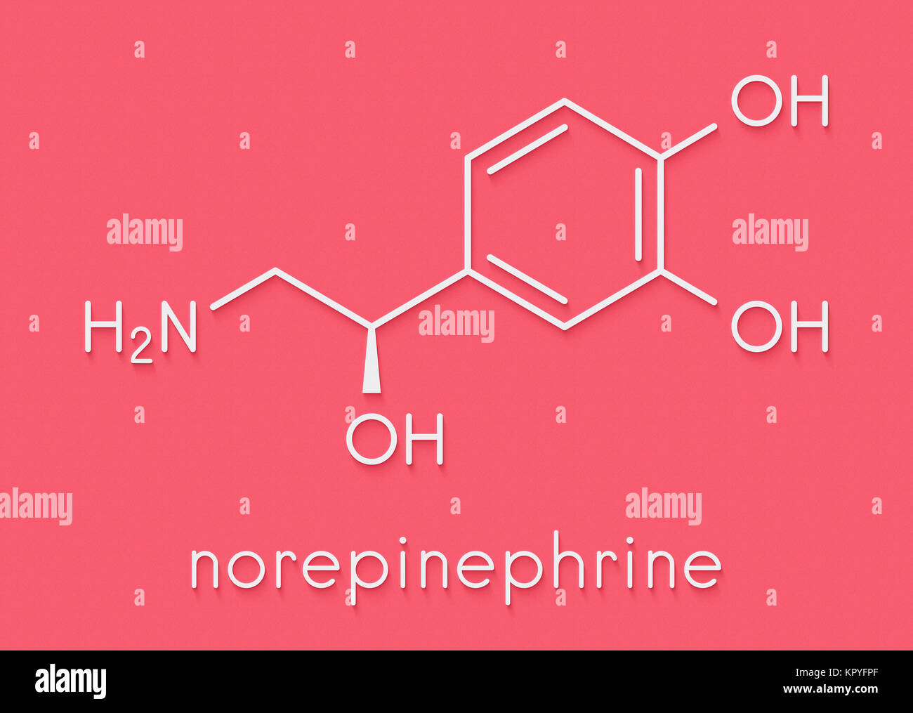 Noradrenaline norepinephrine molecule hi-res stock photography and ...