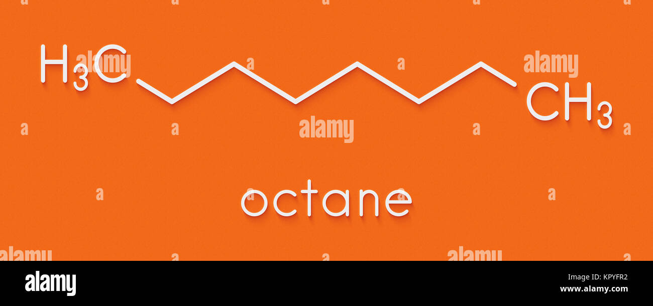 Octane Skeletal Structure