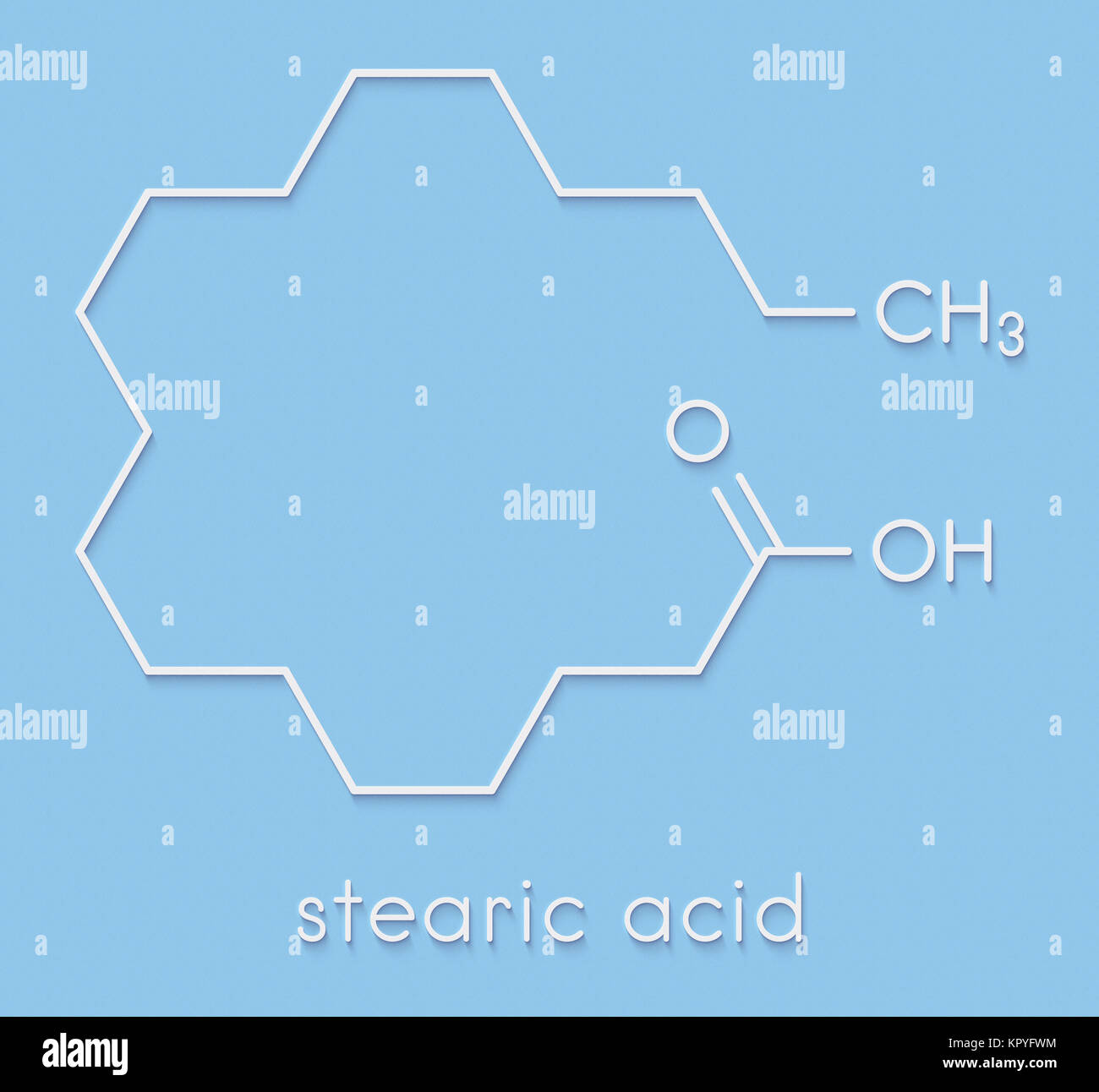 Stearic acid structure hi-res stock photography and images - Alamy