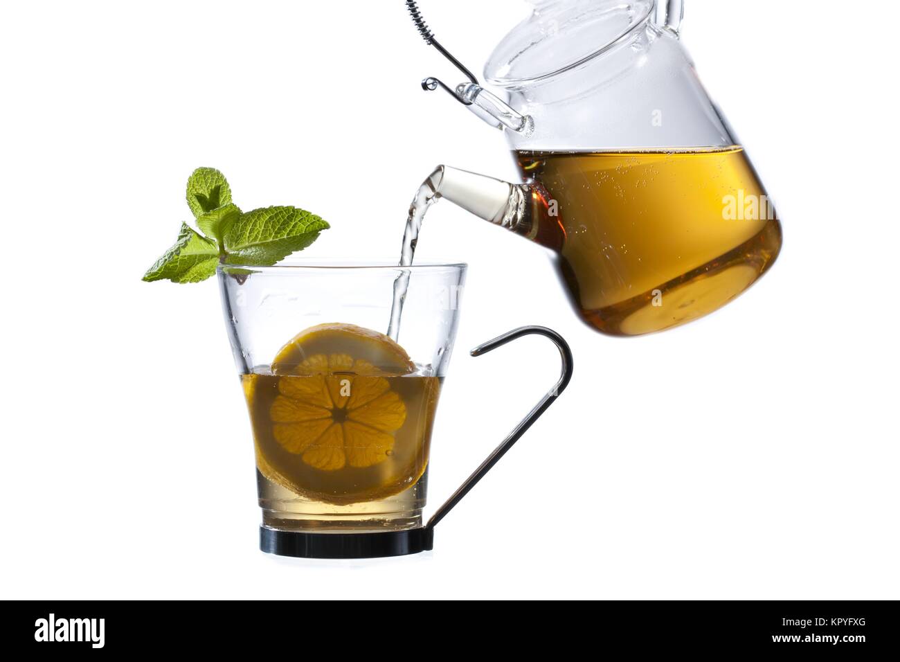 lemon tea drink Stock Photo - Alamy