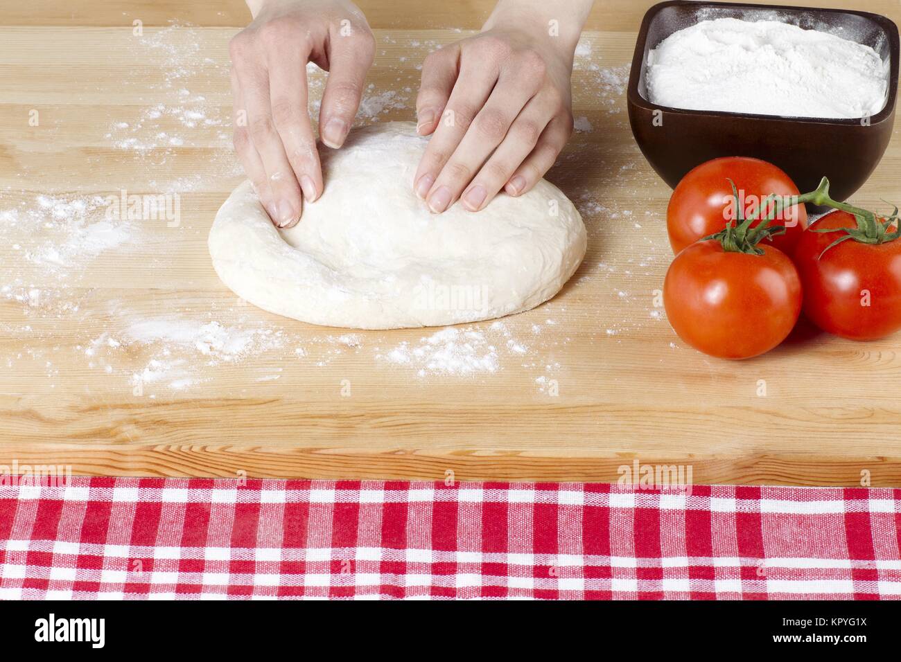 making a dough Stock Photo - Alamy
