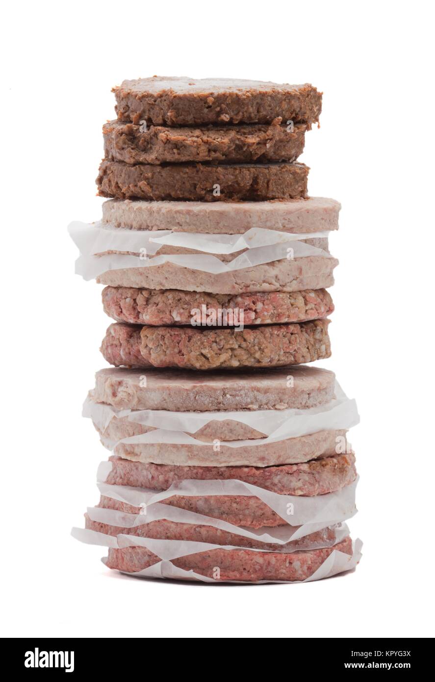 Raw frozen burger patty hi-res stock photography and images - Alamy
