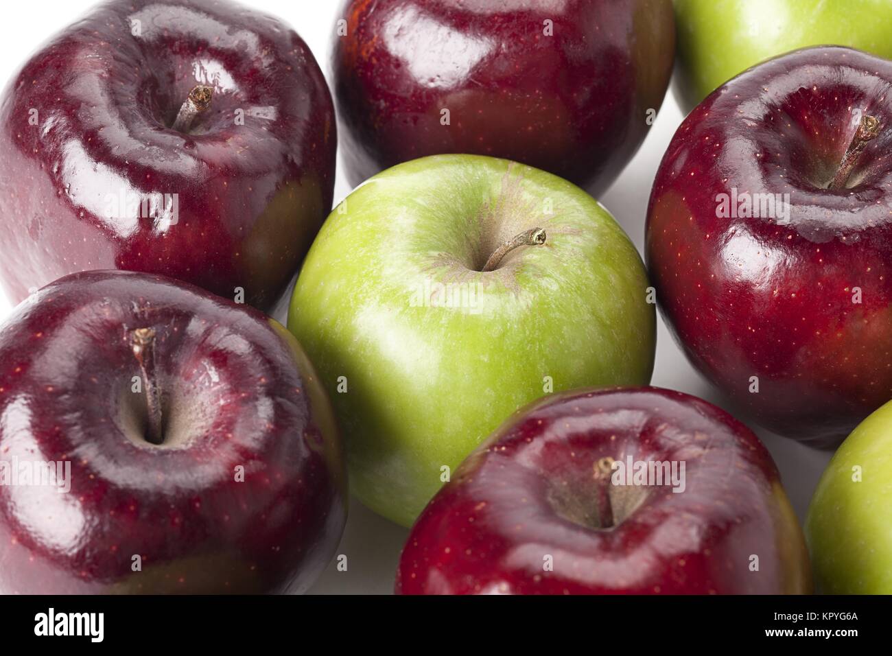 mixed colored apples Stock Photo - Alamy
