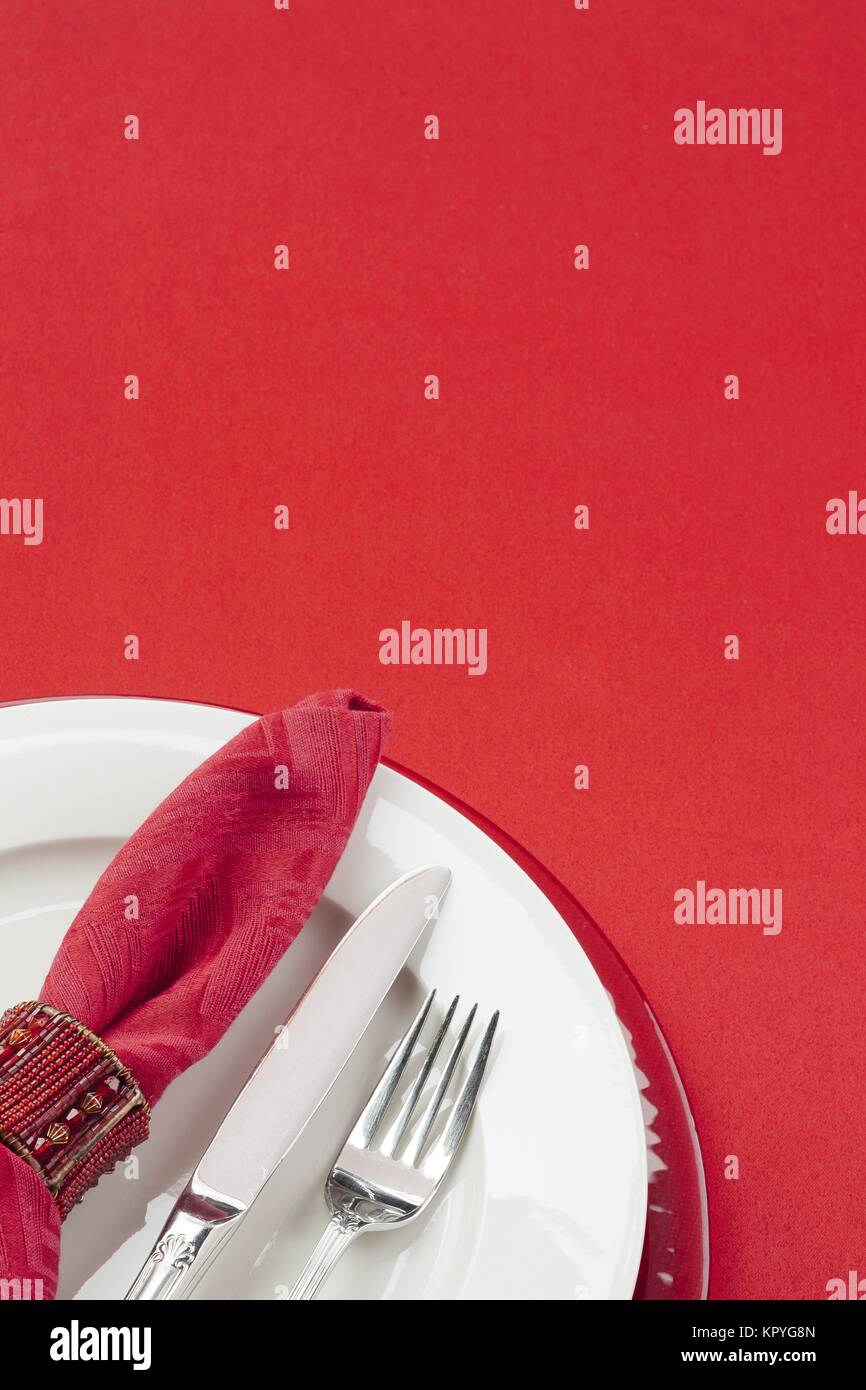 napkin and utensils Stock Photo - Alamy