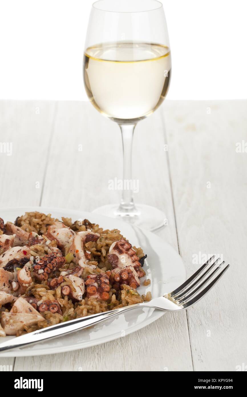 Food delicious risotto octopus hi-res stock photography and images - Alamy