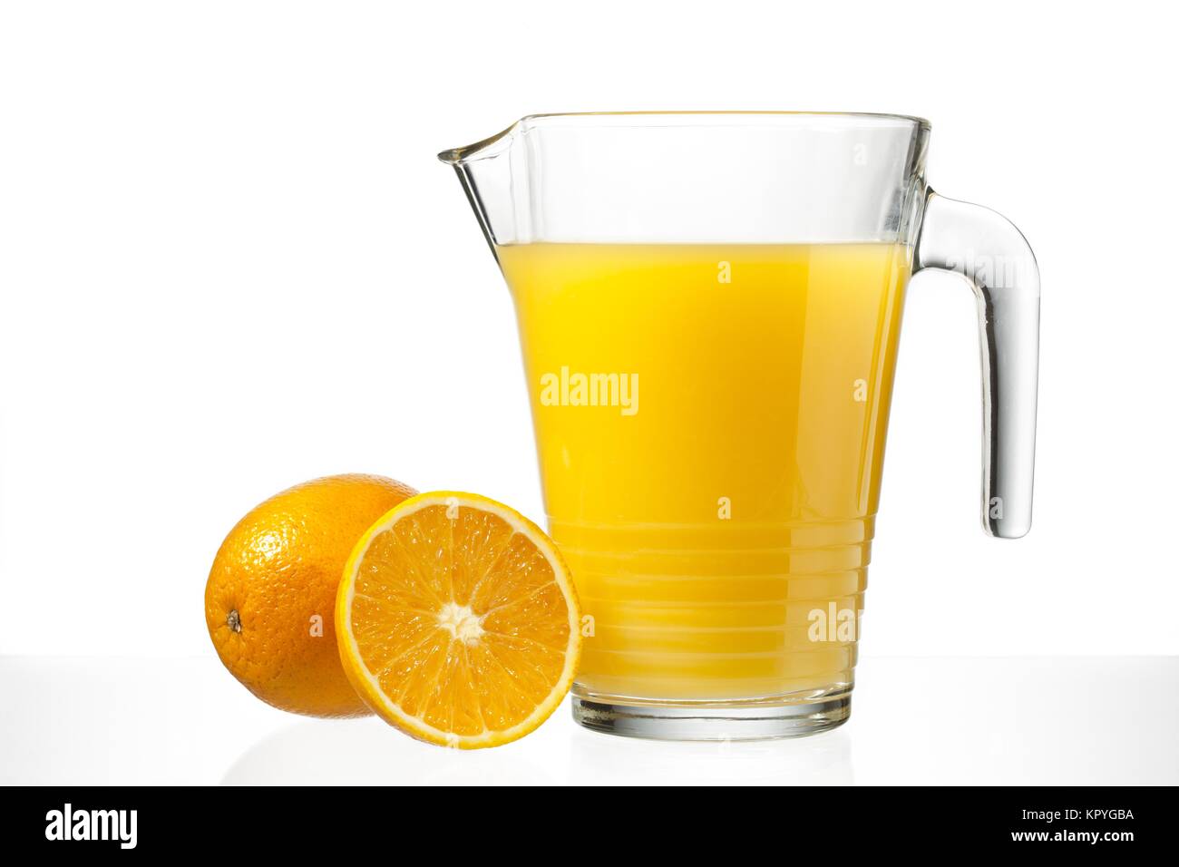 orange juice in jug Stock Photo - Alamy