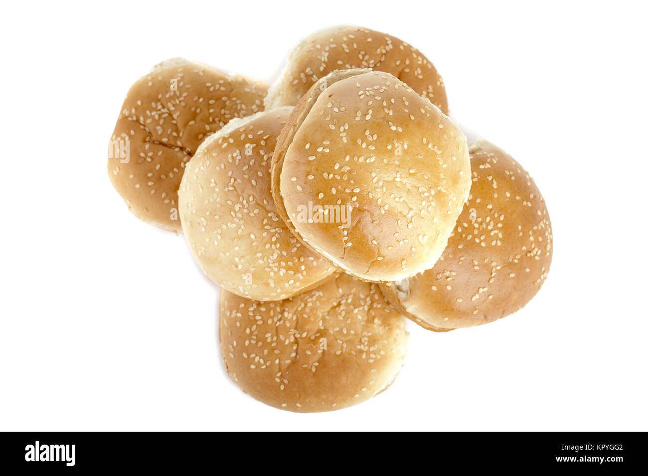 pile of burger buns Stock Photo - Alamy