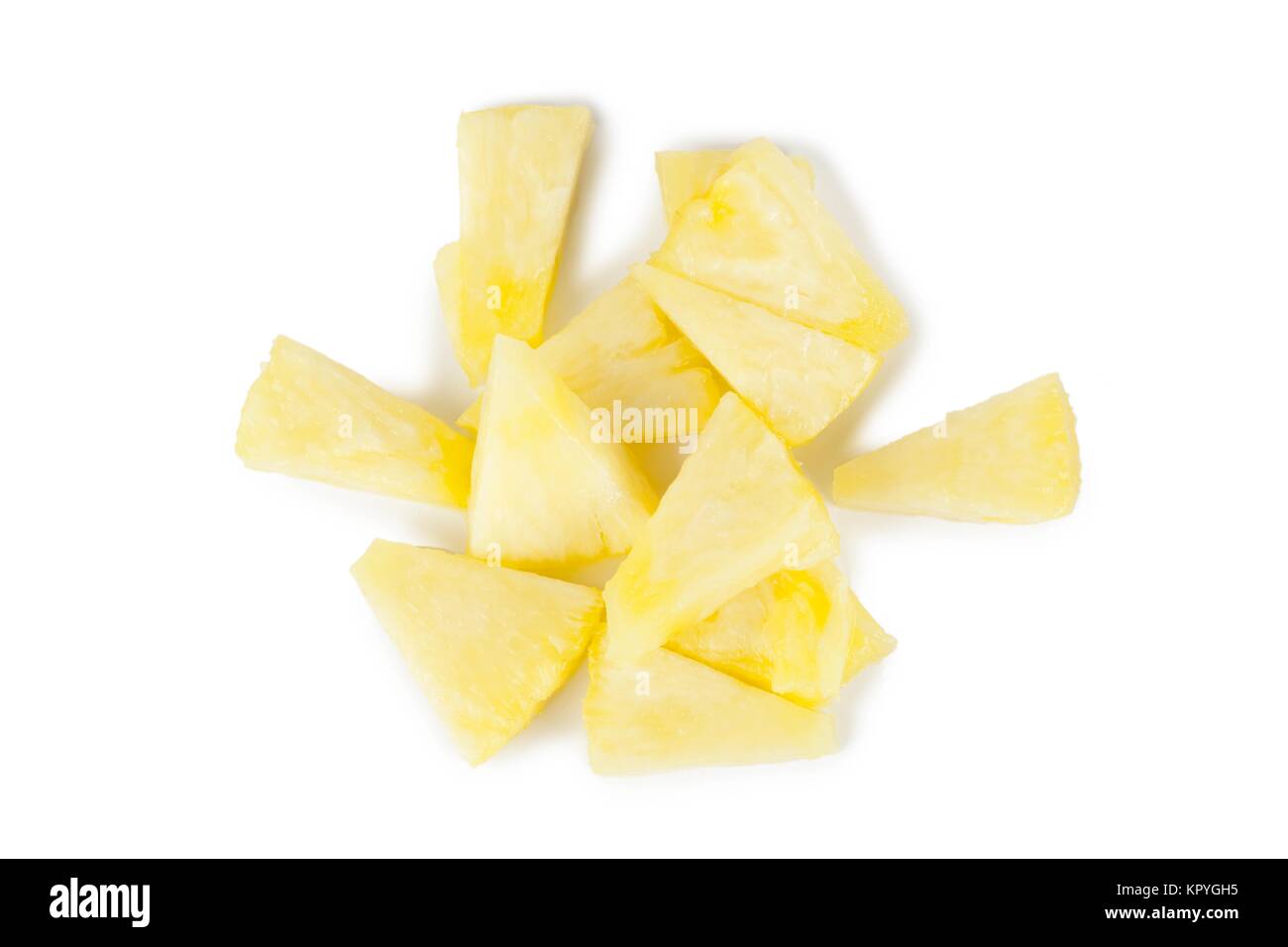 pineapple chunks Stock Photo - Alamy