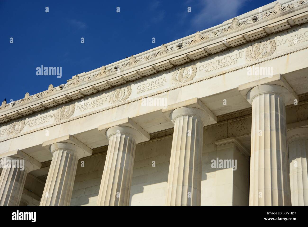 Lincoln memorial detail High Resolution Stock Photography and Images ...