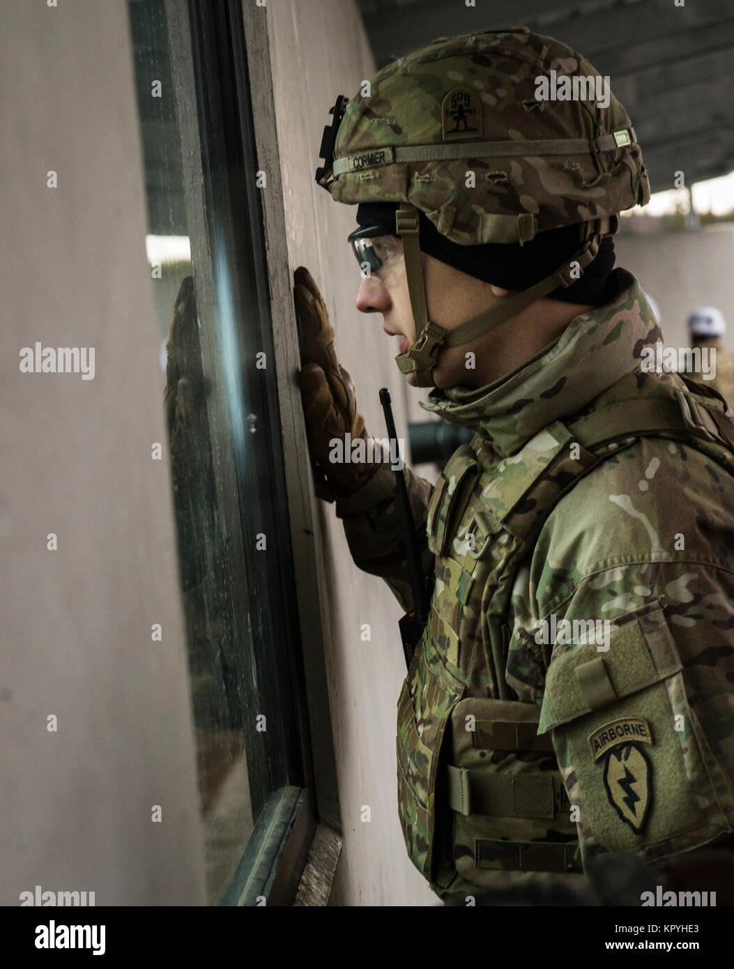 U.S. Army 2nd Lt. Maxwell Cormier, a paratrooper assigned to 3rd ...