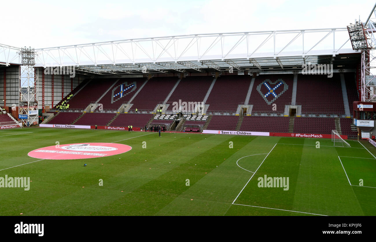 General view showing the new main stand before the Ladbrokes Scottish ...