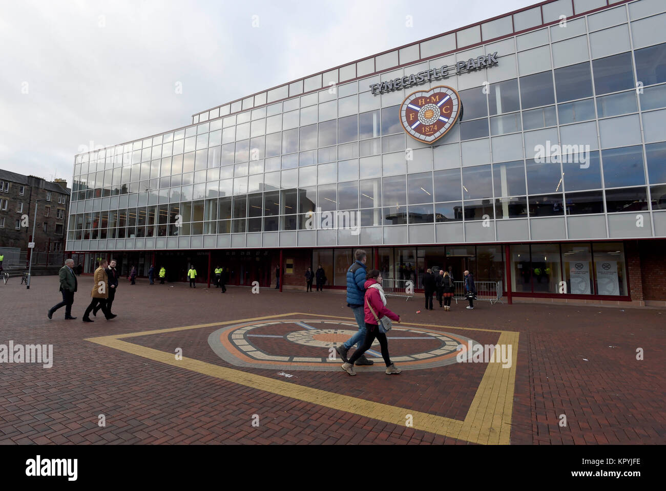General view showing the new main stand before the Ladbrokes Scottish ...