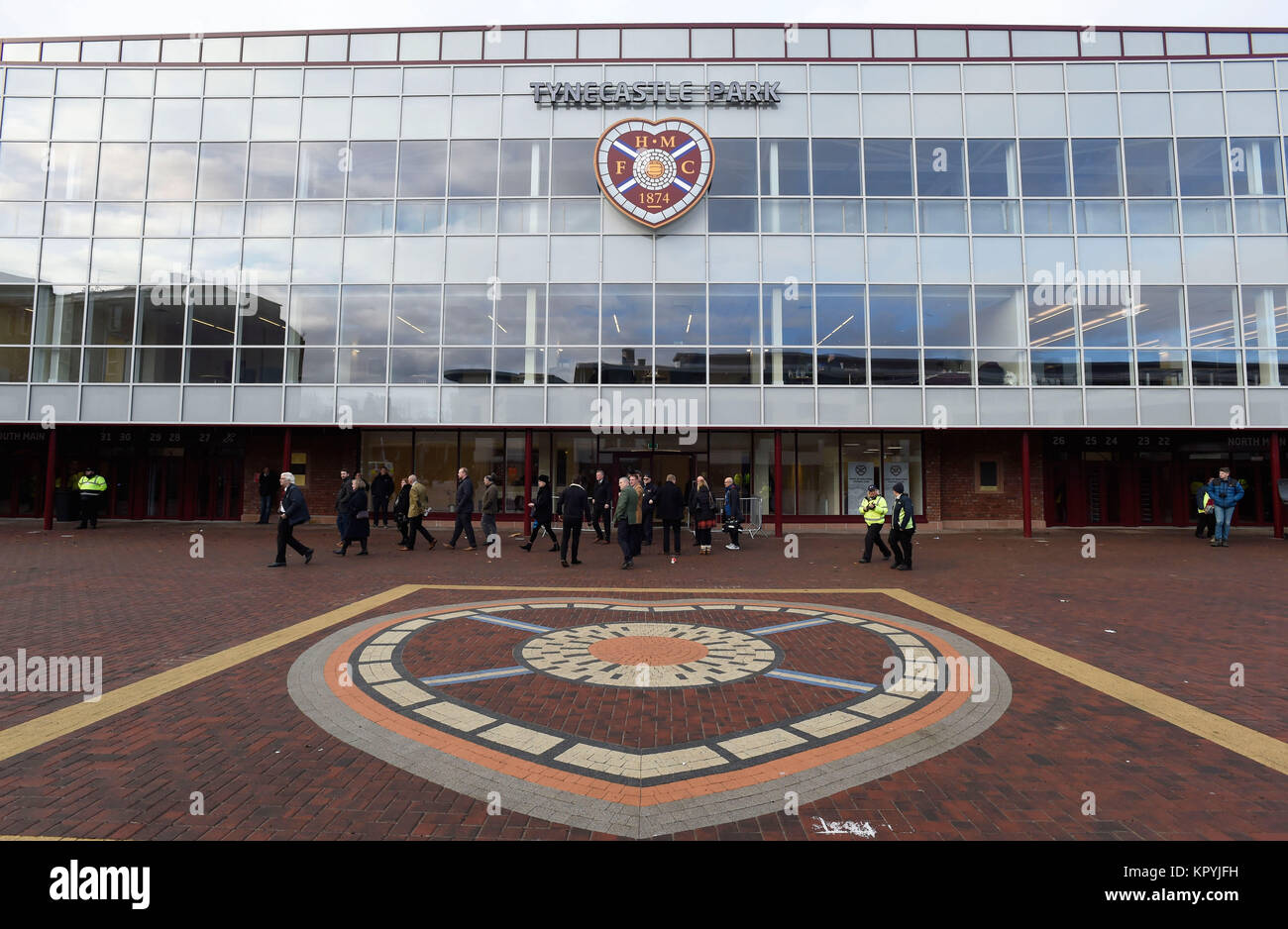 General view showing the new main stand before the Ladbrokes Scottish ...