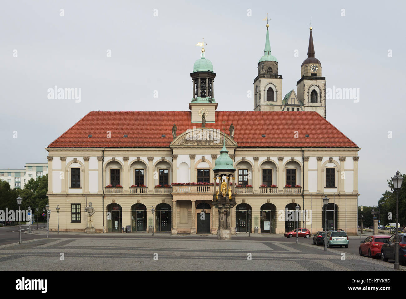 Alte Rathaus (Old Town Hall) and the Magdeburger Reiter (Magdeburg ...