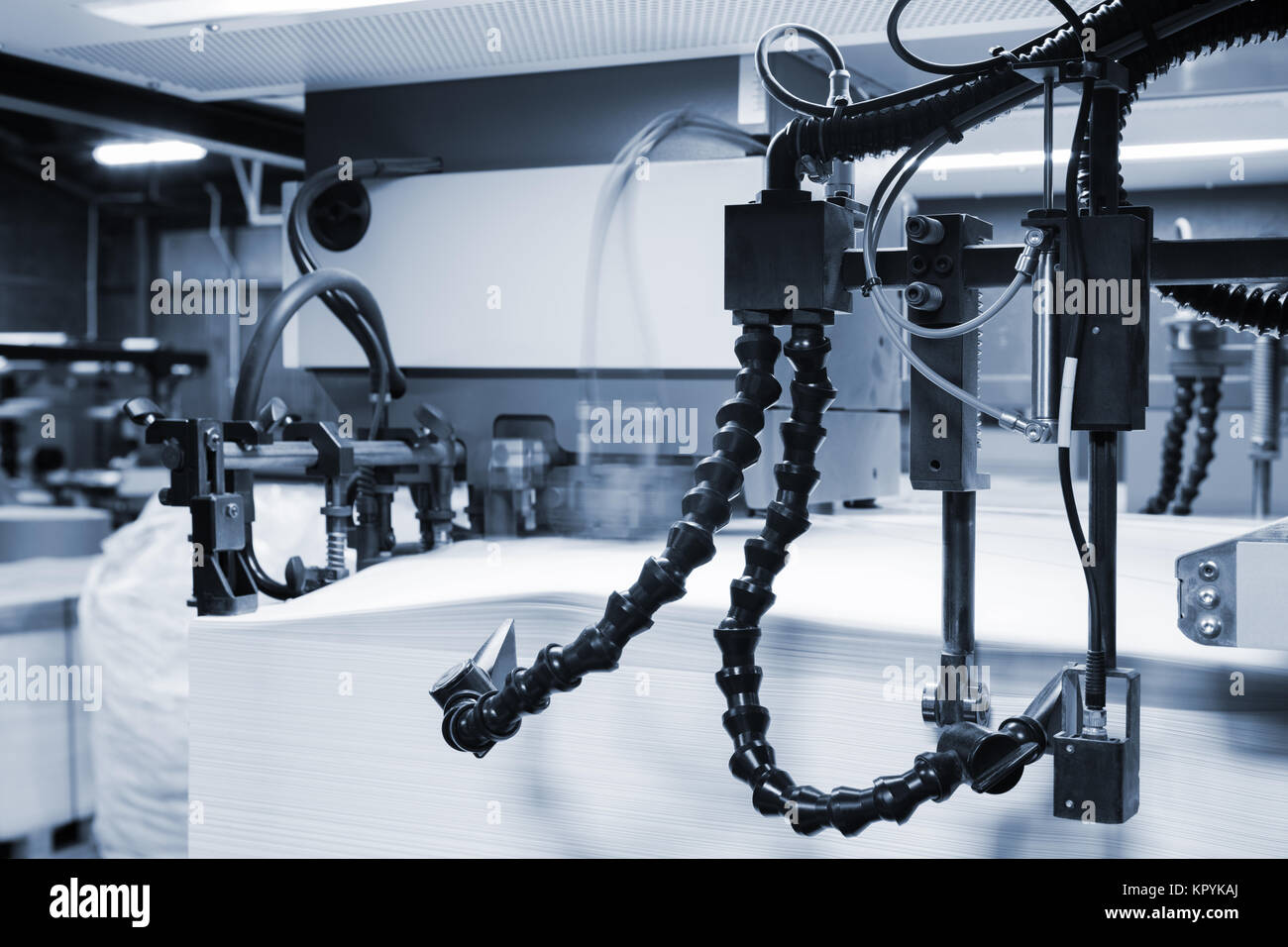 equipment for the printing industry in a printing house Stock Photo - Alamy