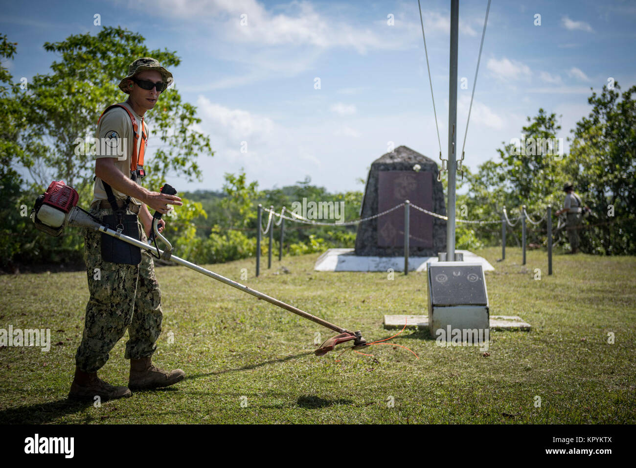 U.S. Navy Equipment Operator 3rd Class Jared Schapker, assigned to ...