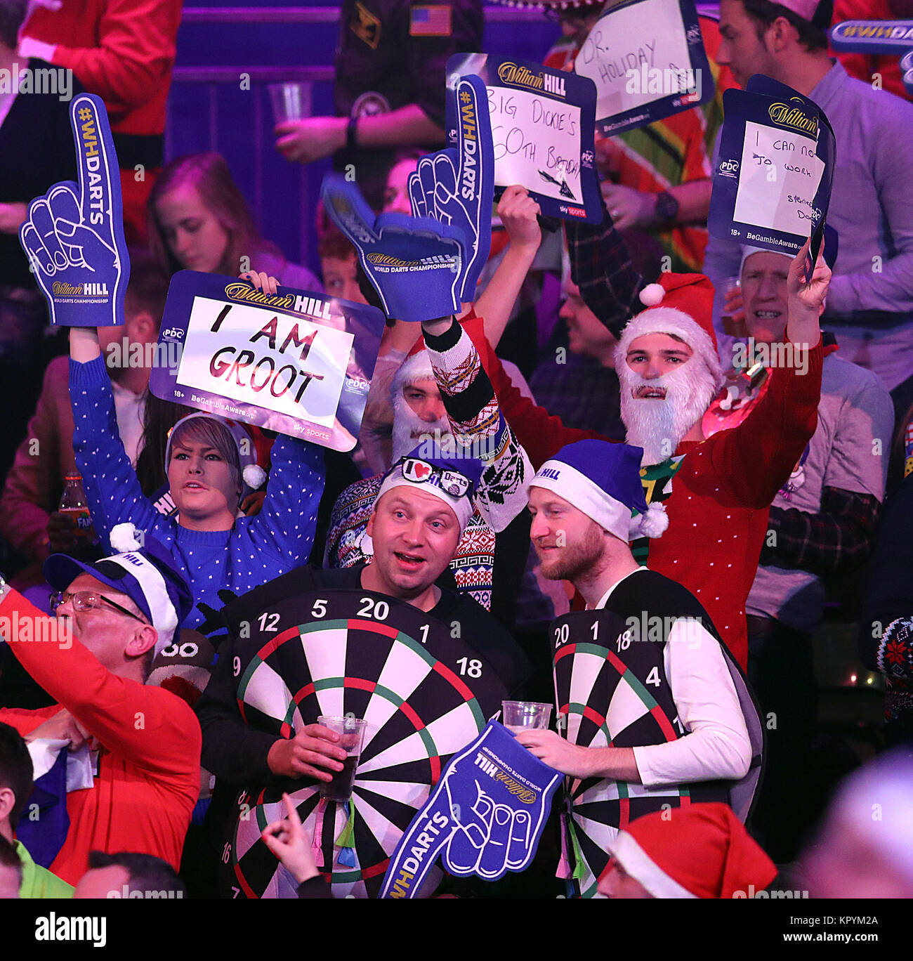 Darts fans during the match between Alan Norris and Kim Viljanen during ...