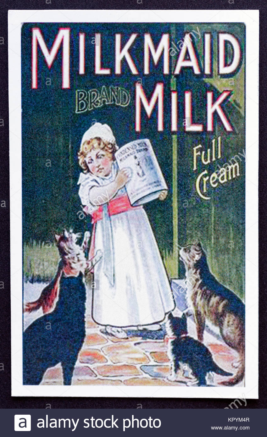 Vintage milk ad hi-res stock photography and images - Alamy