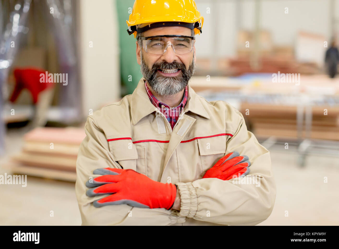 Portrait handsome factory manager hi-res stock photography and images ...