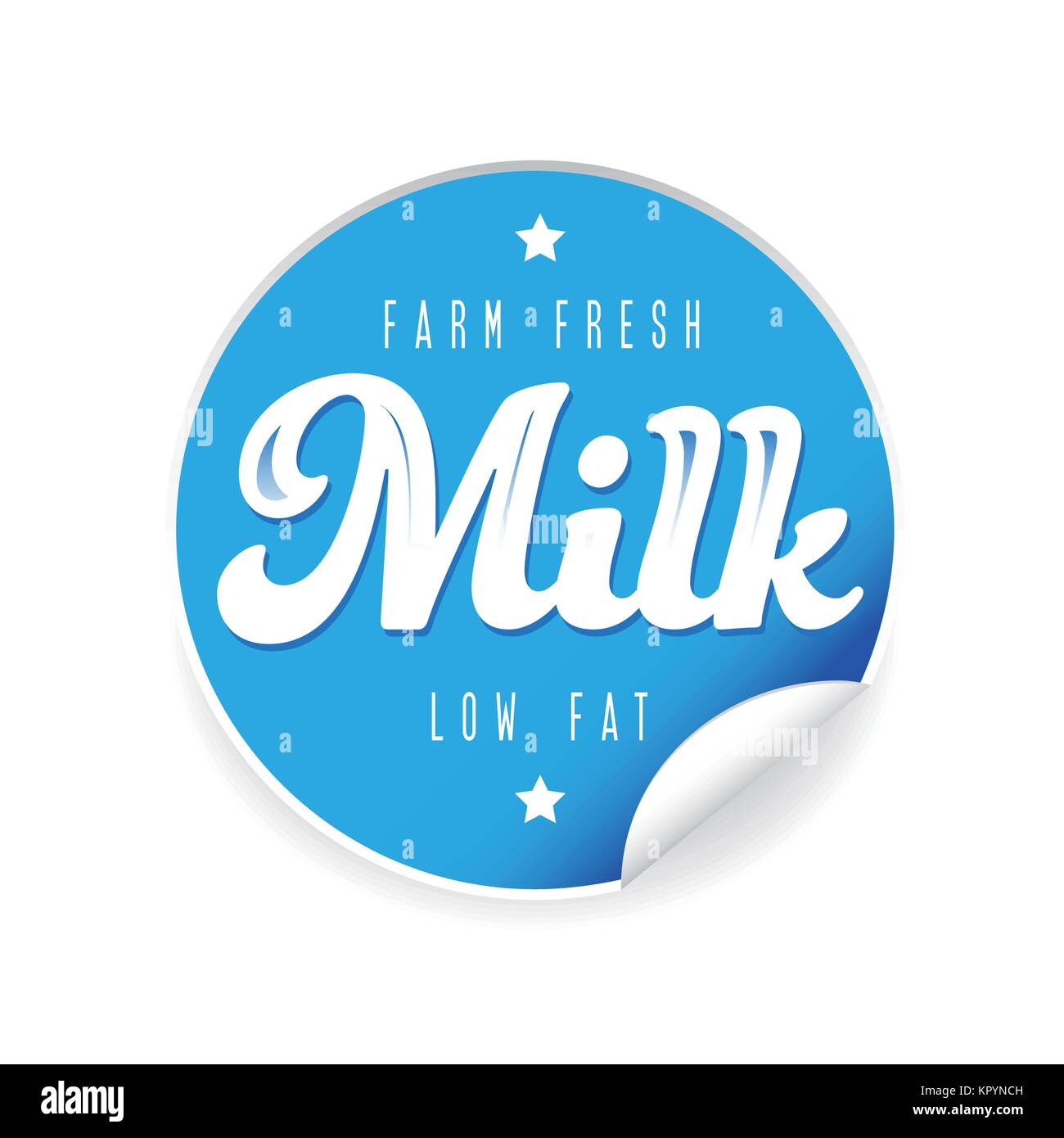 Farm fresh milk sign Stock Vector Image & Art - Alamy