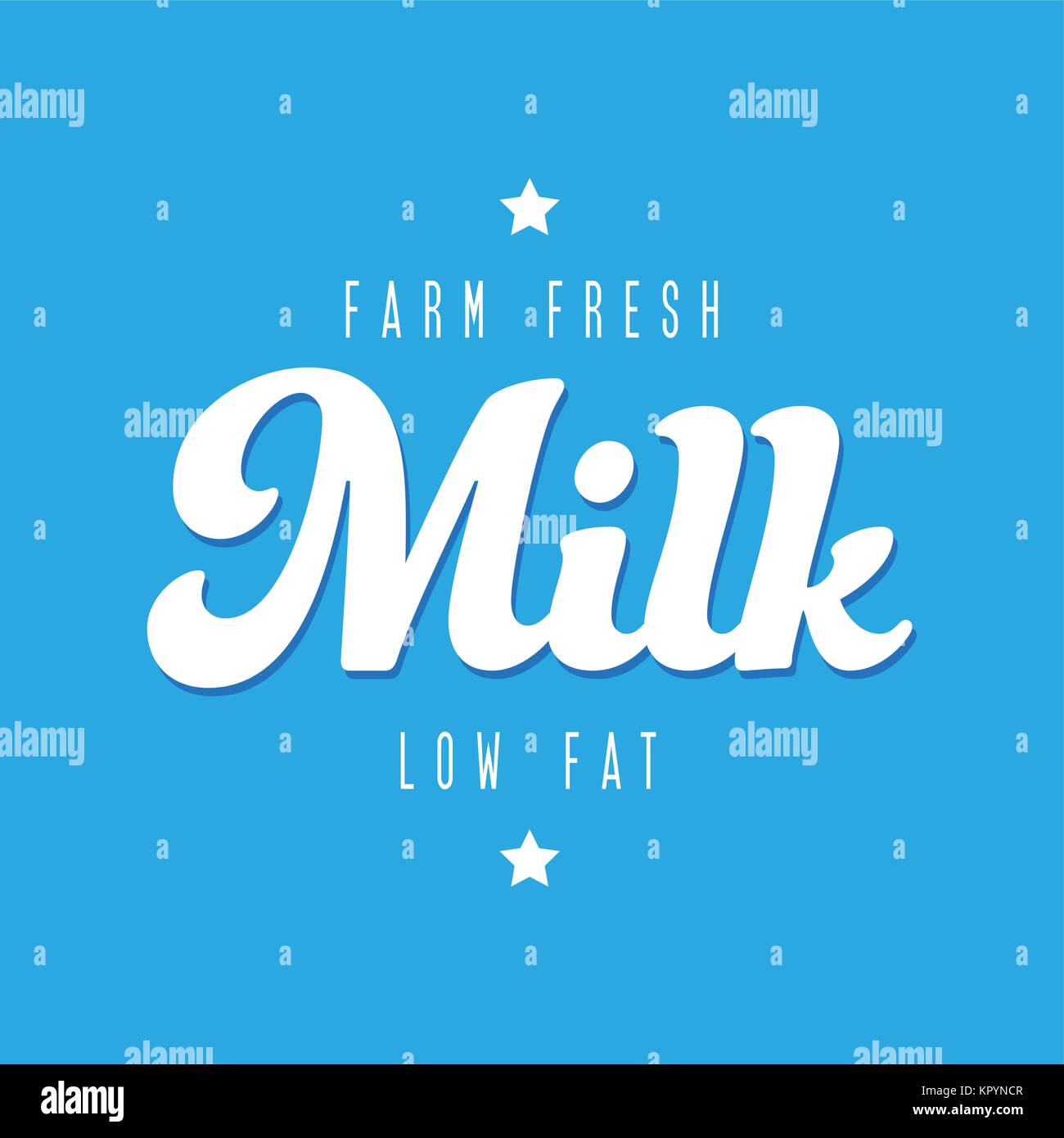 Farm fresh milk sign Stock Vector Image & Art - Alamy