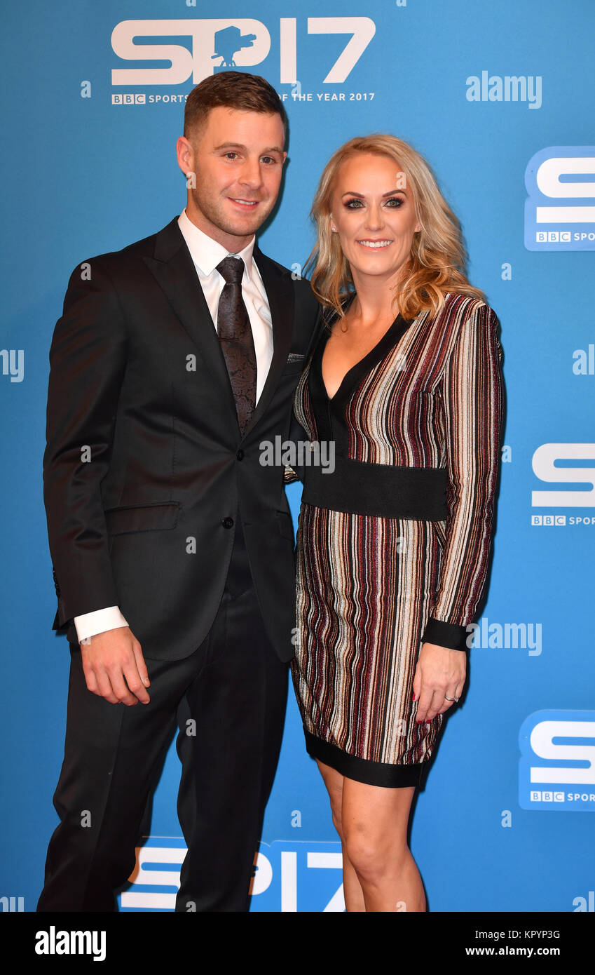 Jonathan Rea (left) during the red carpet arrivals for BBC Sports ...